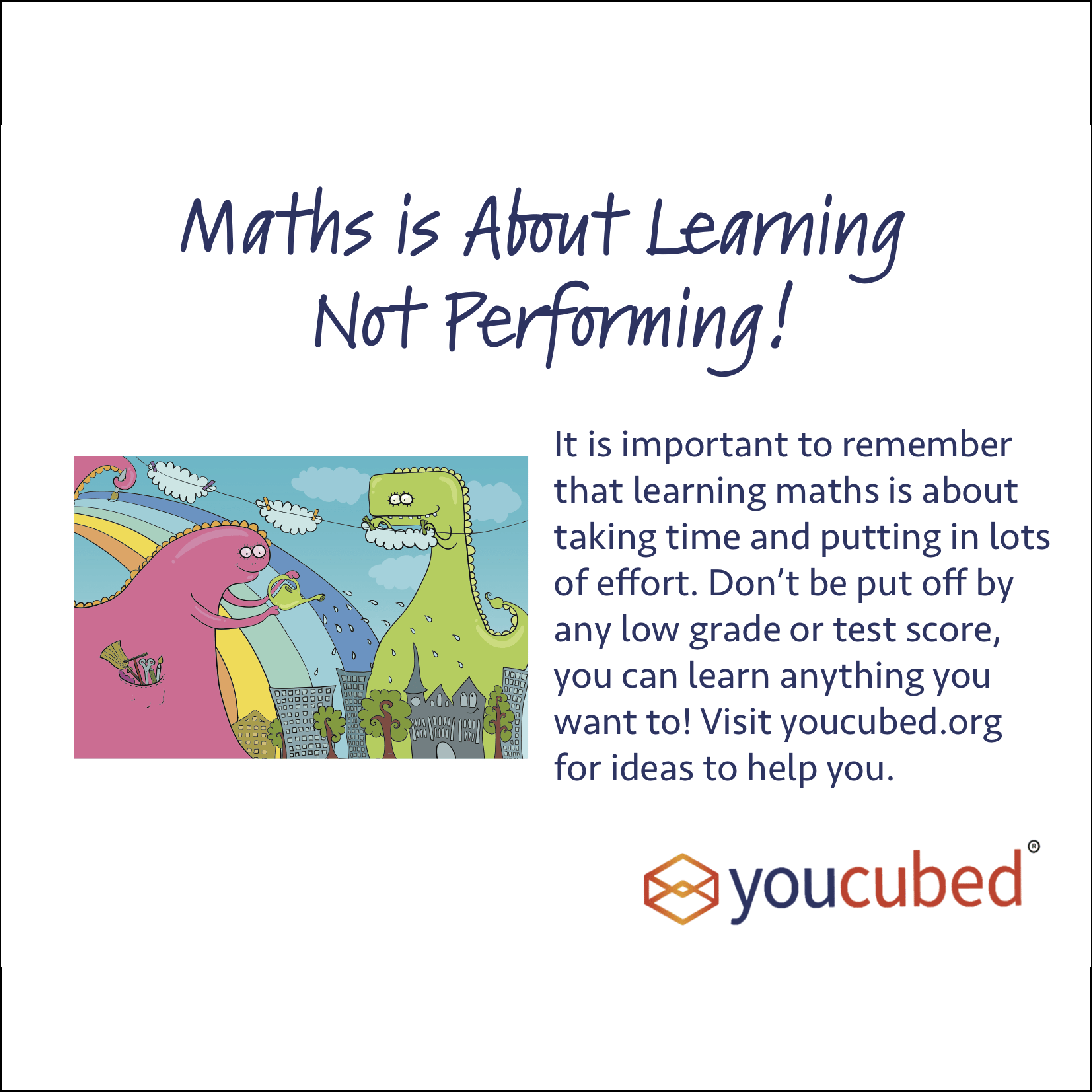 Learning Not Performing (poster) - YouCubed Learning Not Performing (poster) - YouCubed